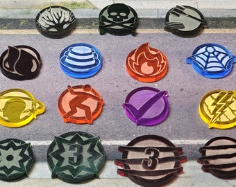 Marvel Crisis Protocol Compatible Acrylic Gaming Starter Token Set. - Etsy