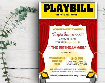 Broadway invitation | Etsy