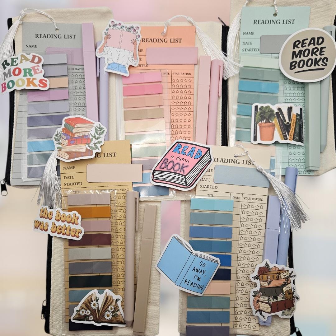 Annotation Kits: Book Tracker Tassel Bookmark, Magnetic Bookmark ...