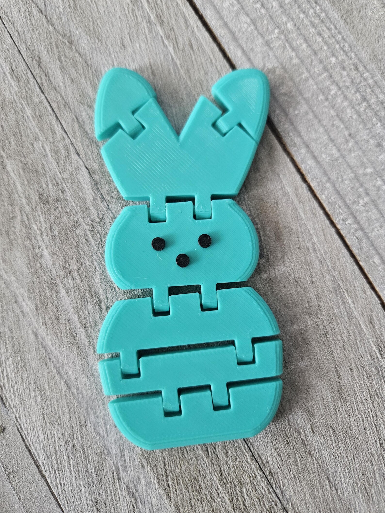 3D Printed Articulating Peep Bunny: Easter Fidget Toy - Etsy