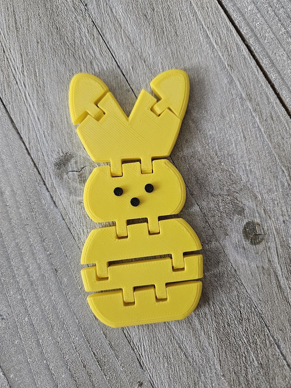 3D Printed Articulating Peep Bunny: Easter Fidget Toy - Etsy