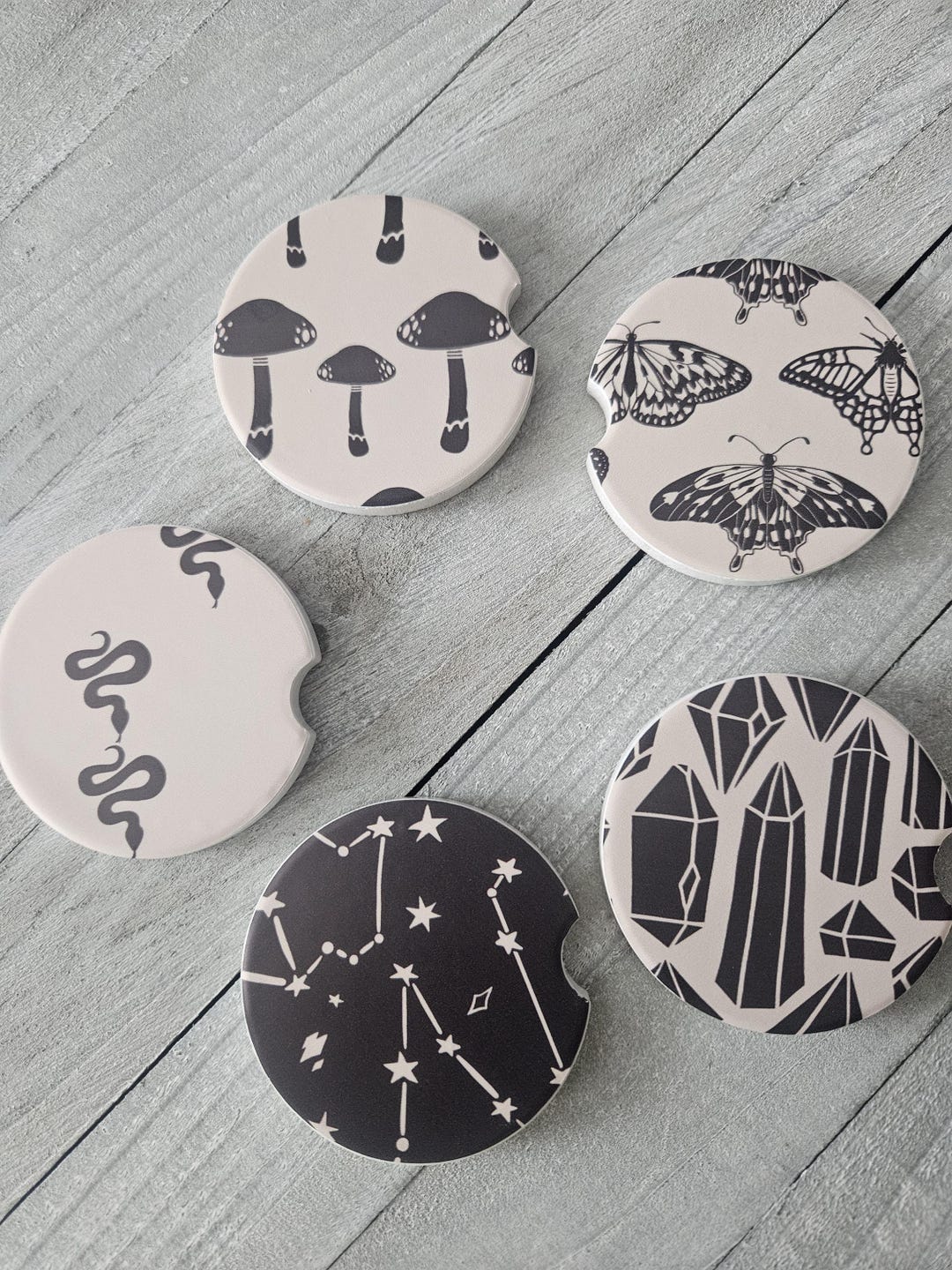 Mystical Ceramic Car Coasters|cup Holder Coasters|cute Car Accessory ...