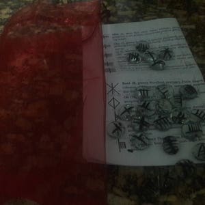 Beautiful Handmade Celtic Ogham Style Angel Tears Rune Stone Set of Art ...