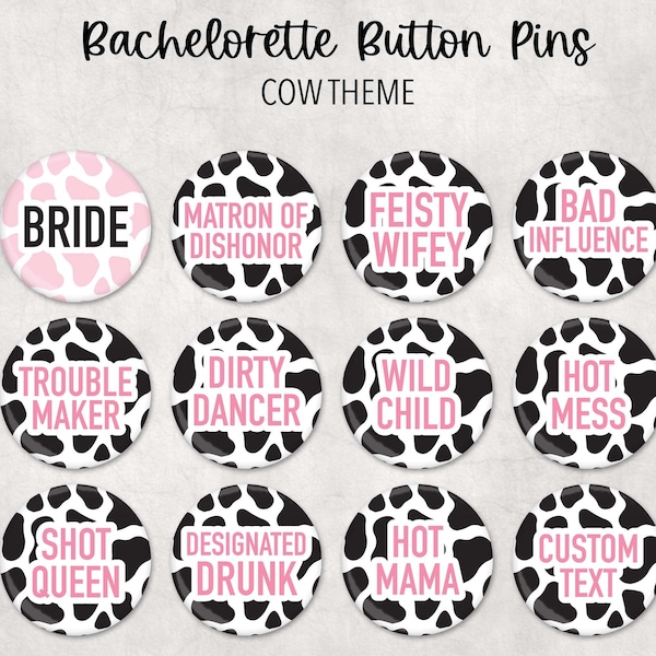 Cow Buttons - Etsy