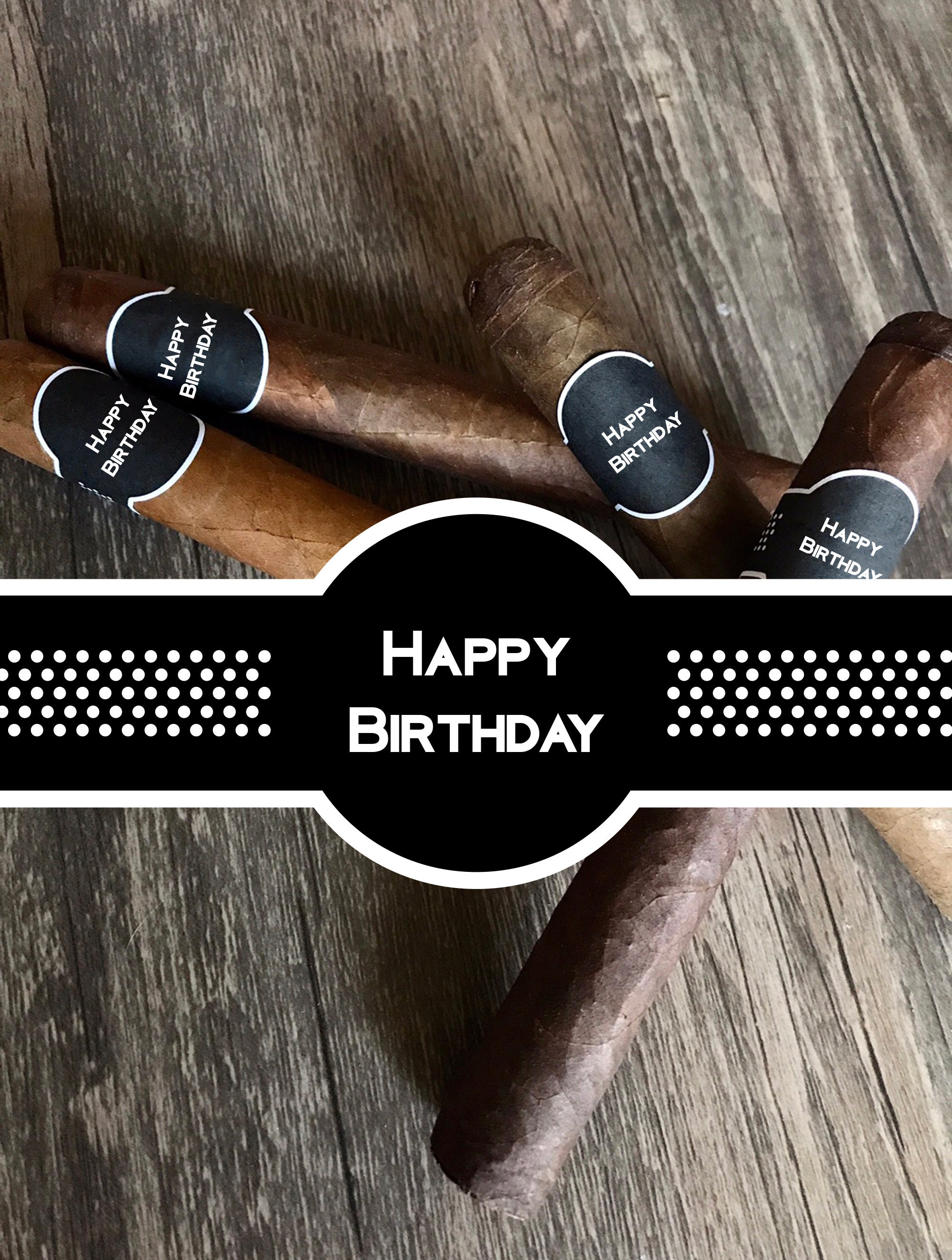 Happy Birthday | Customized Cigar Labels for Birthday Celebration - Etsy
