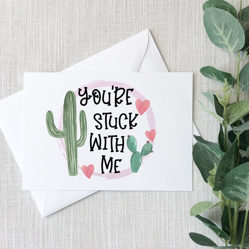 Stuck on You Cactus - Etsy