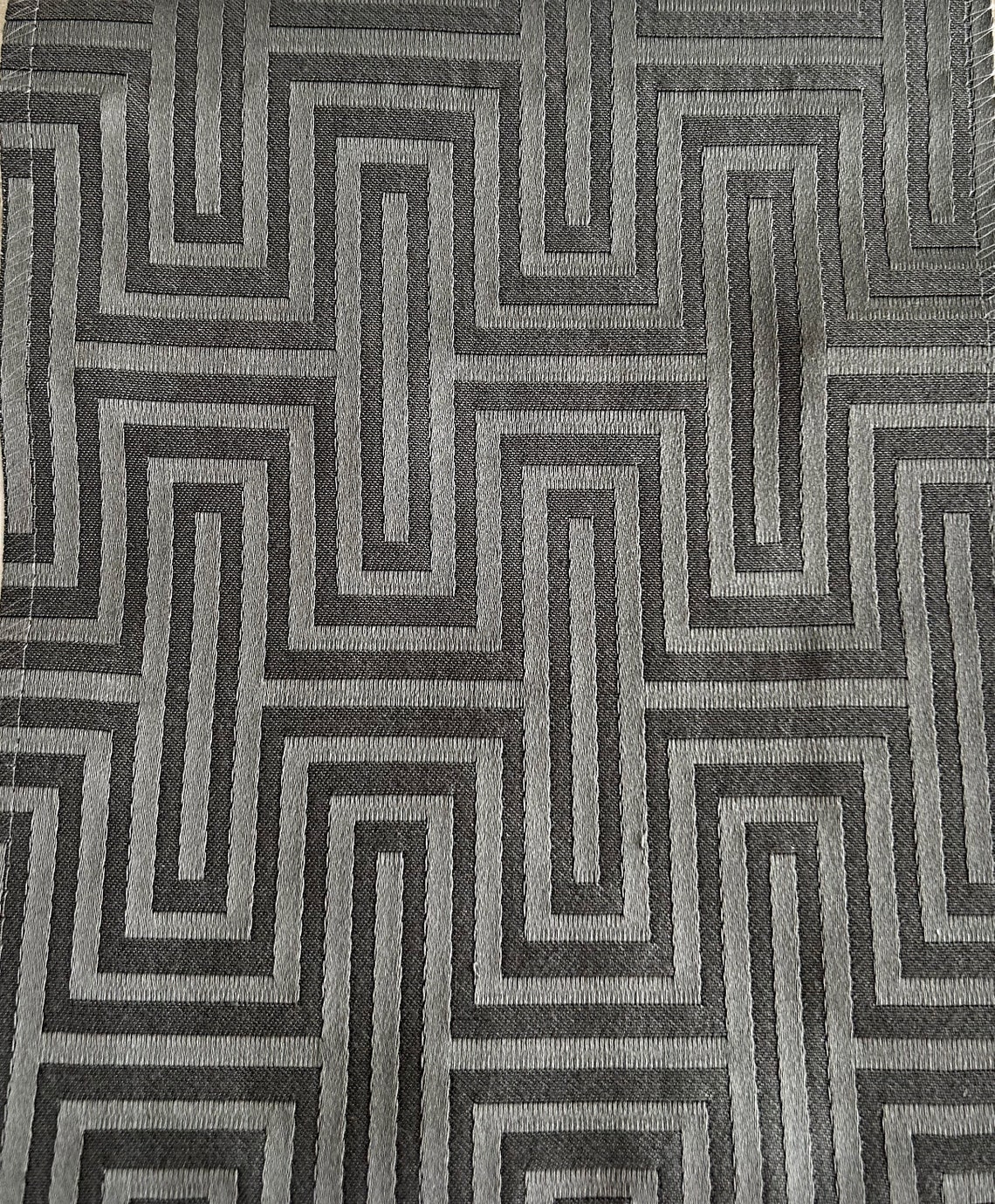 Satin Greek Key Fabric, Satin Curtain and Decor Fabric - Etsy