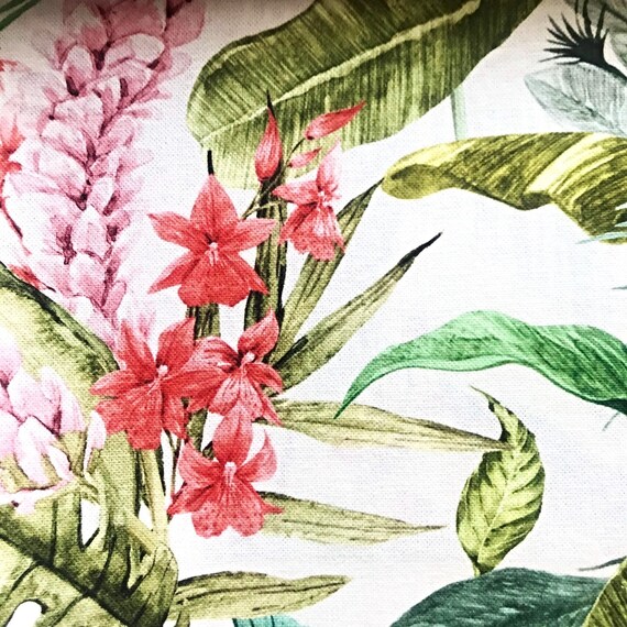 Tropical Design Upholstery and Curtain Fabric Sold by the - Etsy
