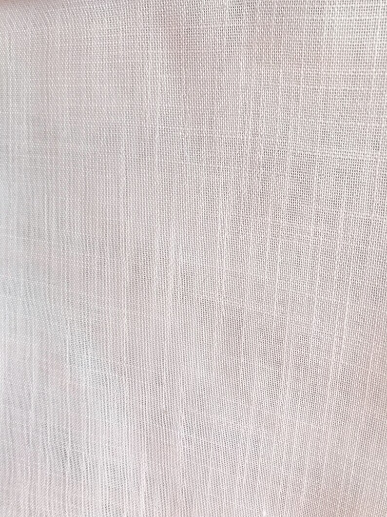 Off White Linen Fabric Off White Semi-sheer Linen Material - Etsy