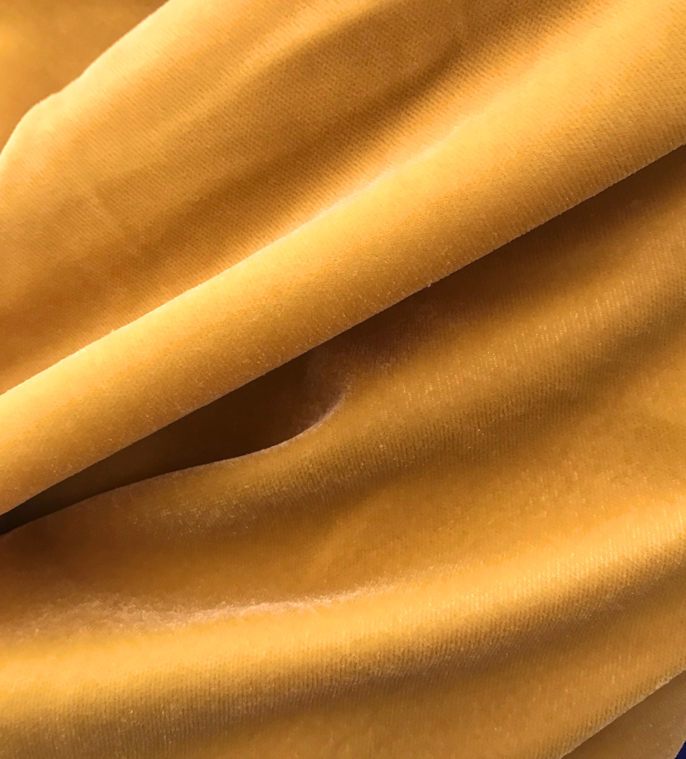 Yellow Silk Look Velvet Fabric, Velvet Fabric by the Yard - Etsy