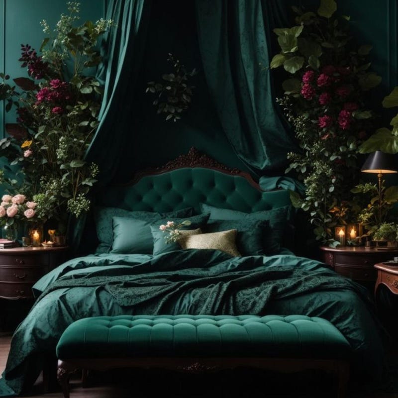 Emerald Green Velvet - Etsy