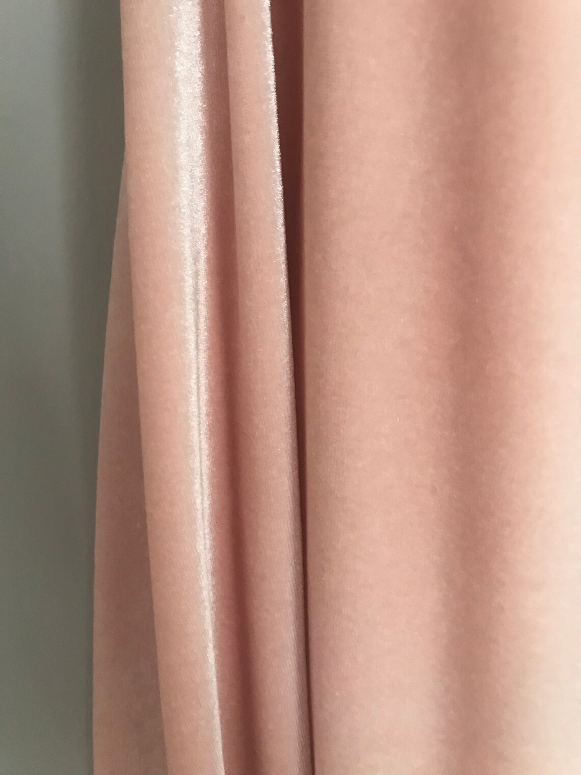 Pink Saumon Velvet Fabric, Pink Velvet Fabric by the Yard - Etsy