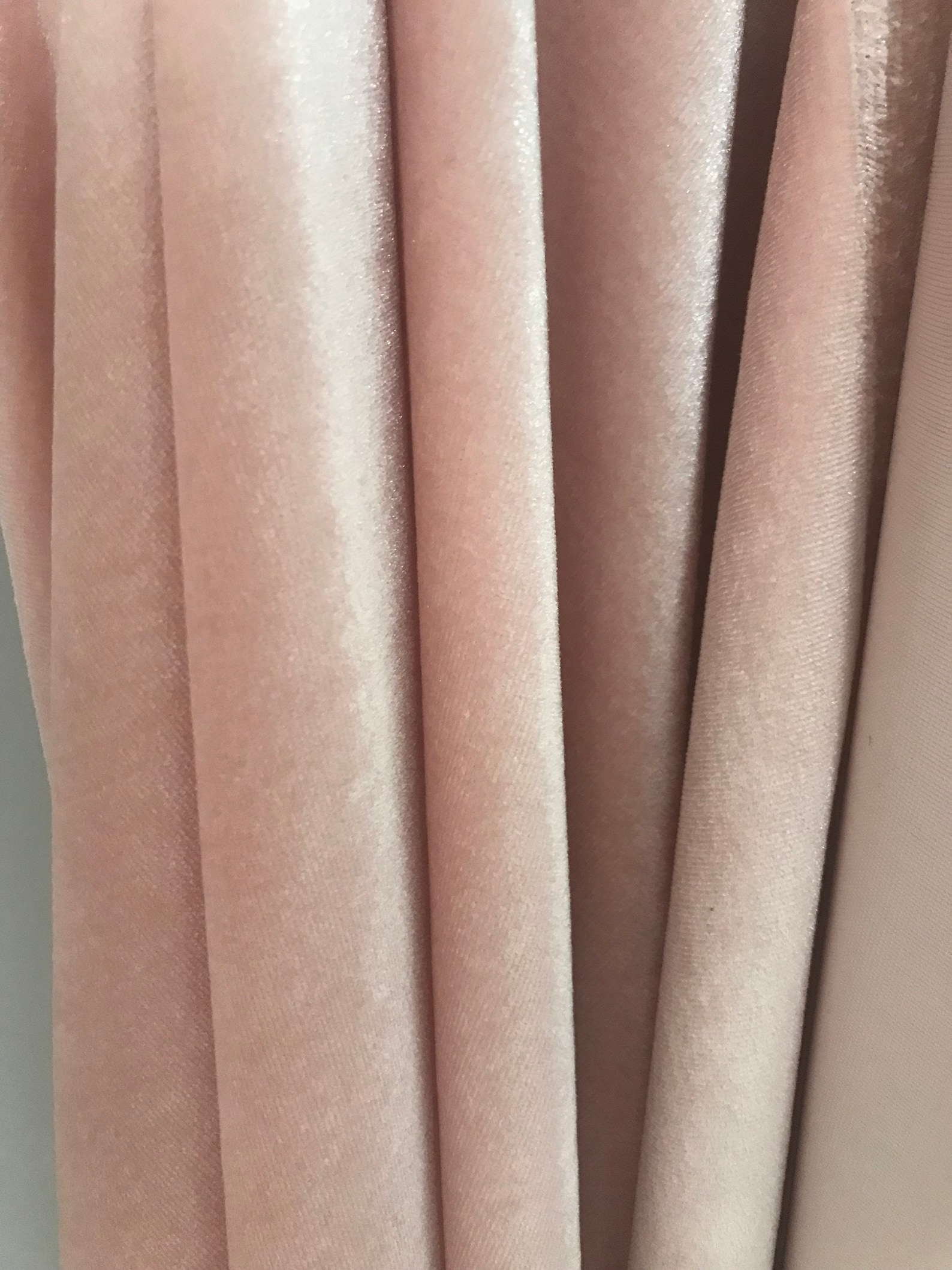 Salmon Pink Velvet Fabric: Soft Drape, Home Decor & Fashion by the Yard ...