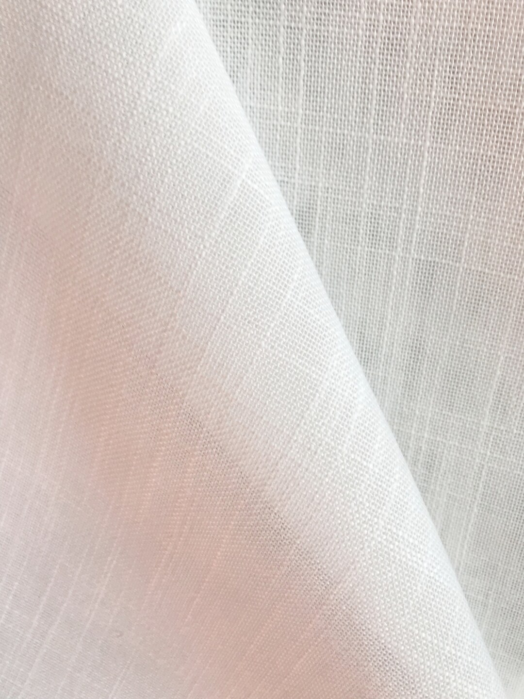 Off White Linen Fabric Off White Semi-sheer Linen Material - Etsy