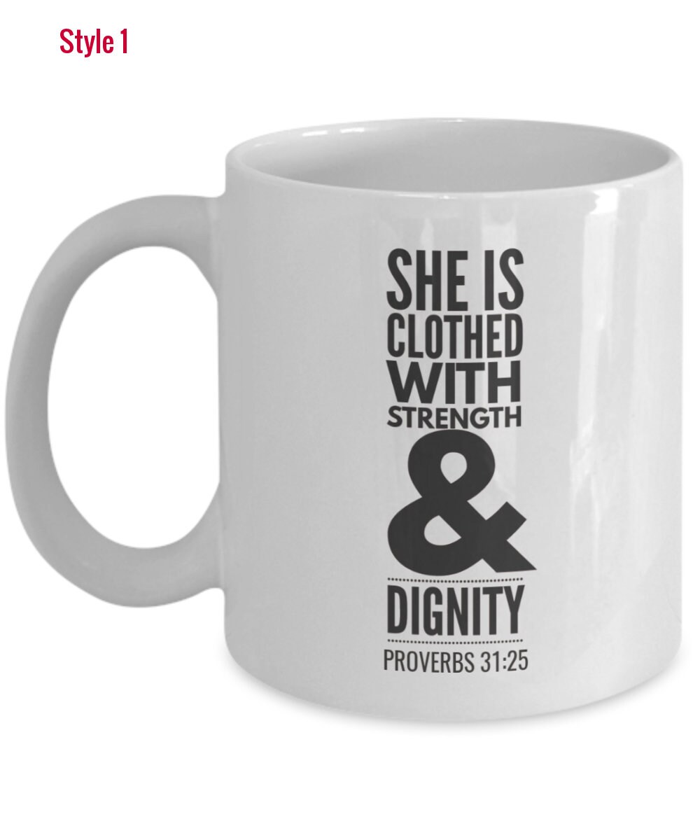 Proverbs 31 Mug for Women, Christian Coffee Mug Gift for Mom, Bible ...