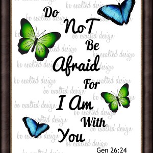 Bible Verse Wall Art, Do Not Be Afraid Digital Prints | Gift for Mom ...
