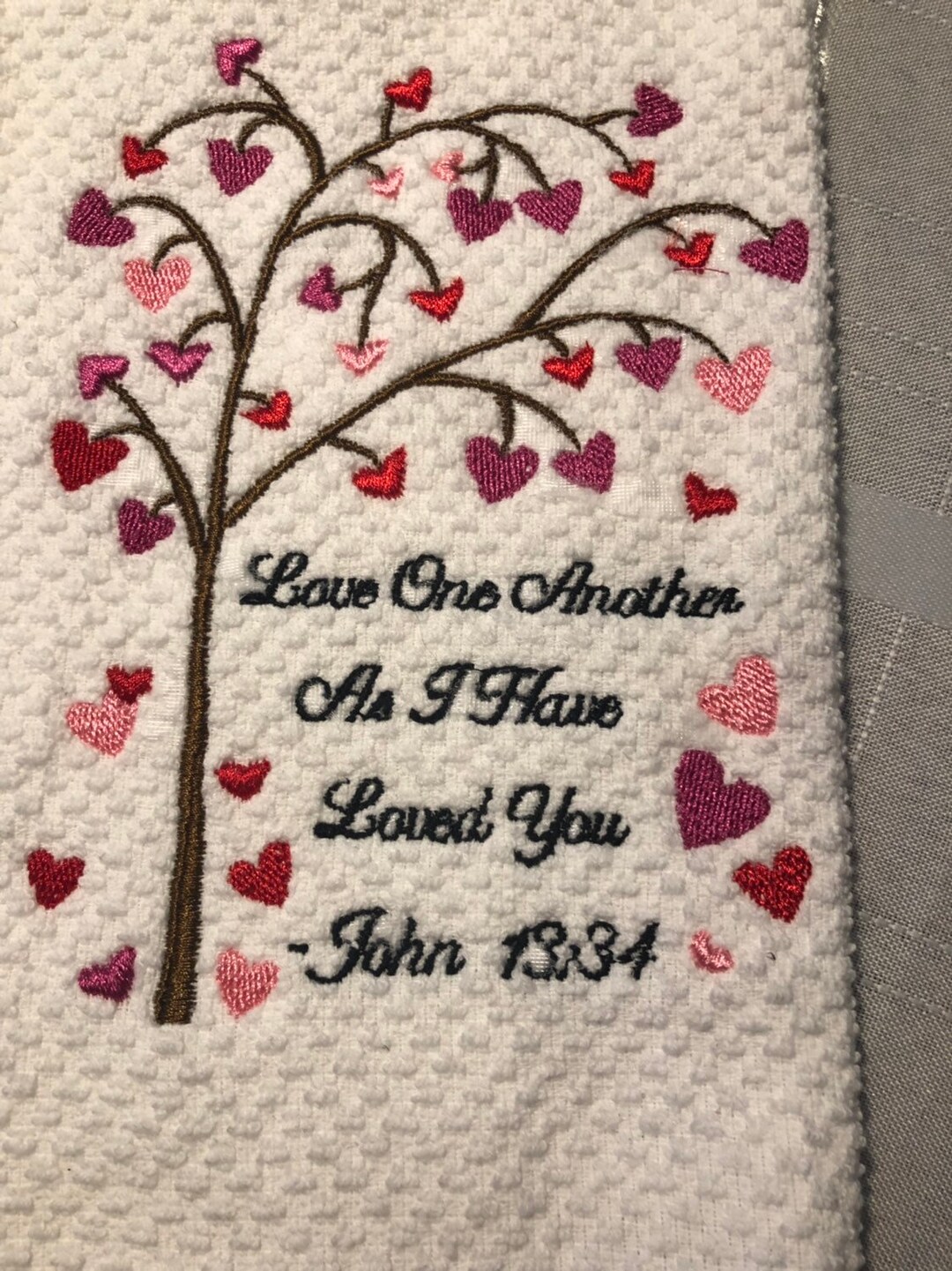 Love One Another Hearts Falling off Tree Valentine's Day - Etsy