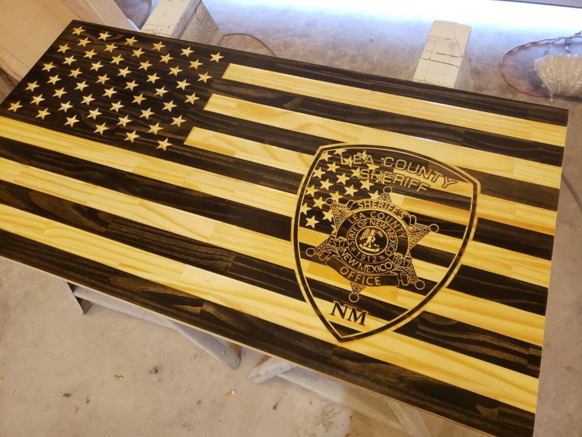 Boston Police Department Thin Blue Line Subdued American Flag, - Etsy