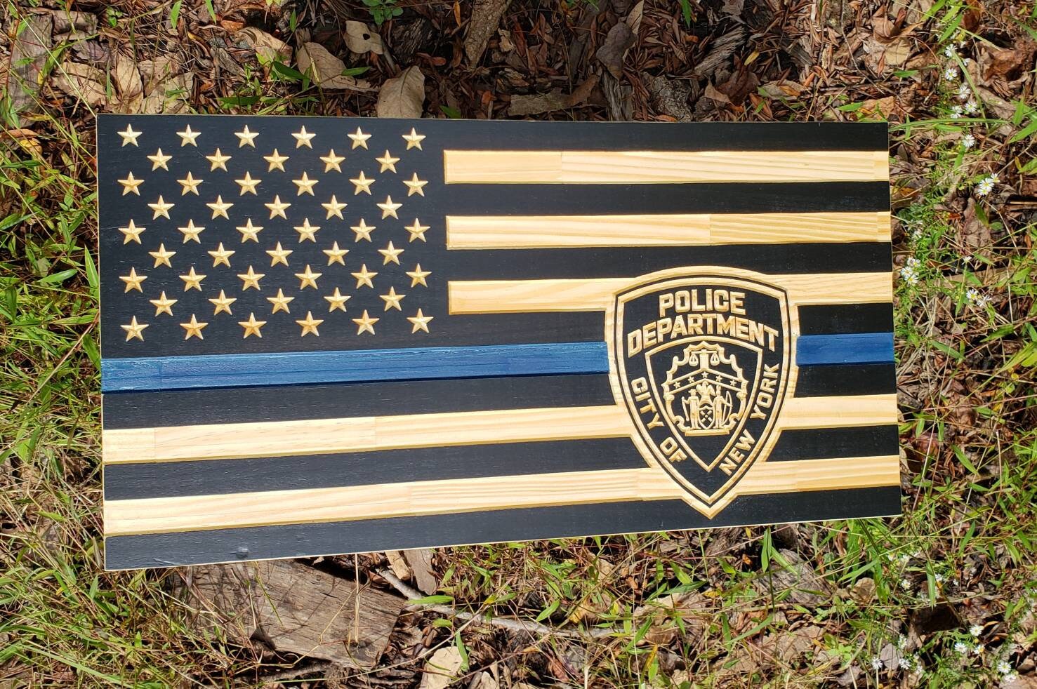 Secret Service Rustic American Wood Flag. - Etsy