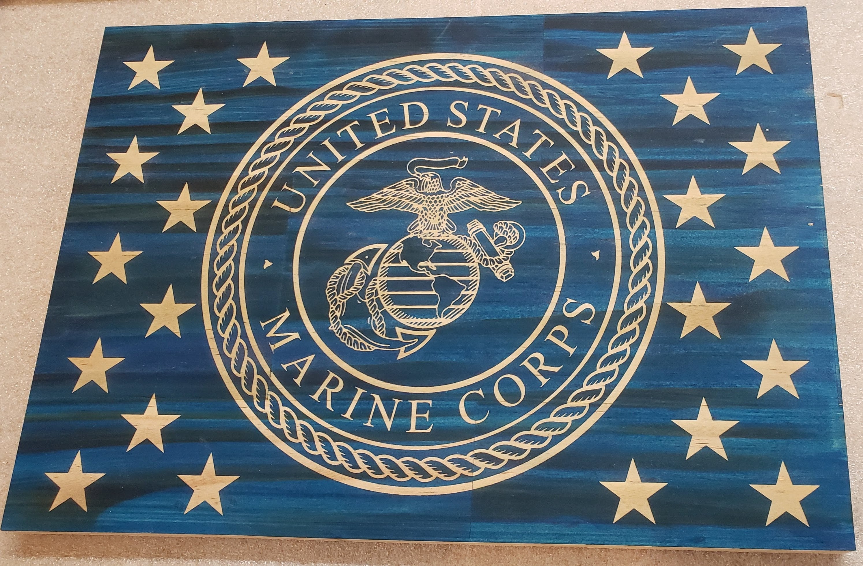 Custom Flag Unions. Laser Engraved Wood American Flag Union - Etsy