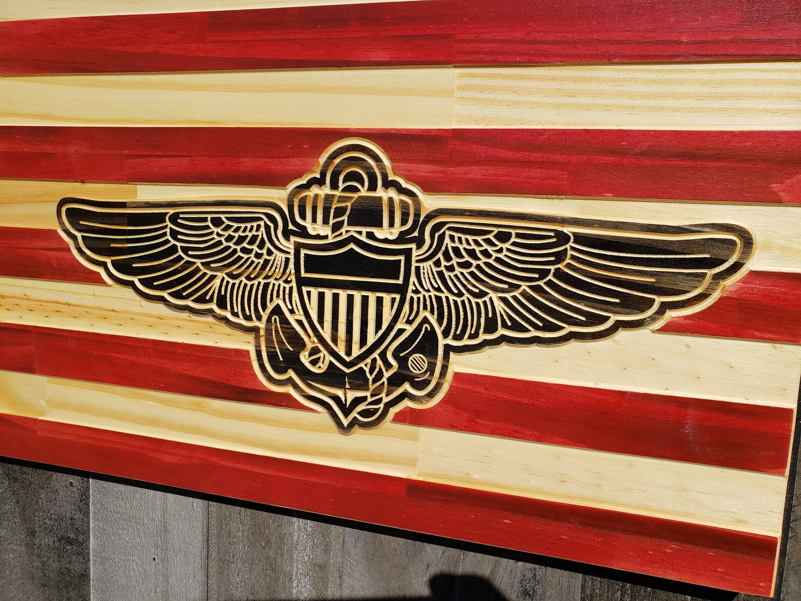 Naval Aviator Rustic American Flag Navy Pilot Navy Flight | Etsy