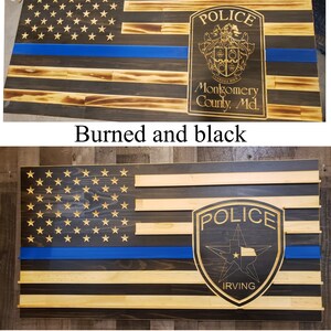 Davie Florida Thin Blue Line Subdued American Flag. Police Patch Flag ...