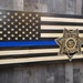 Arizona State Police Thin Blue Line Rustic American Flag - Etsy