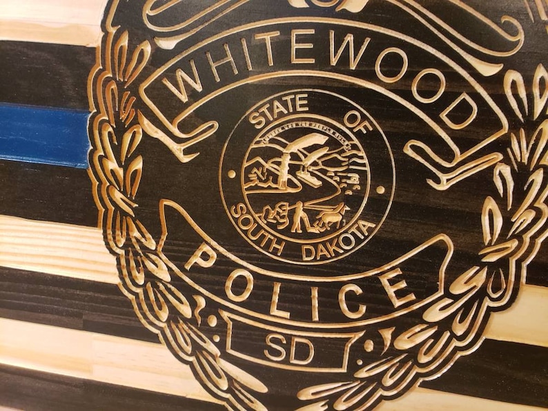 Ontario California Police Badge Thin Blue Line Subdued - Etsy