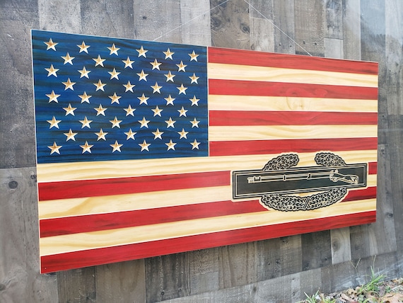Combat Infantry US Army Rustic Flag - Etsy