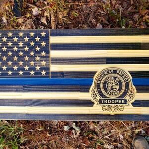 Subdued Florida State Highway Patrol Thin Blue Line Flag - Etsy