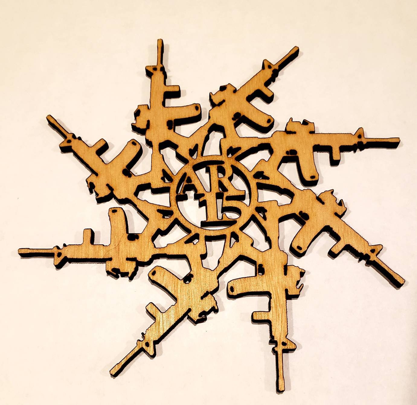 AK 47 Christmas snowflake ornament. AK47 | Etsy