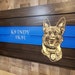 K9 Police Thin Blue Challenge Coin Holder. Custom Canine Design. - Etsy