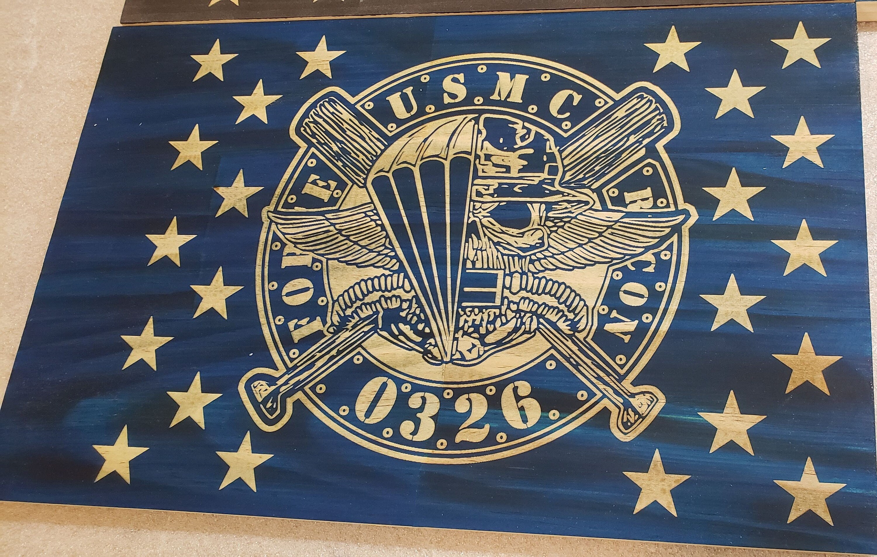 Custom Flag Unions. Laser Engraved Wood American Flag Union - Etsy