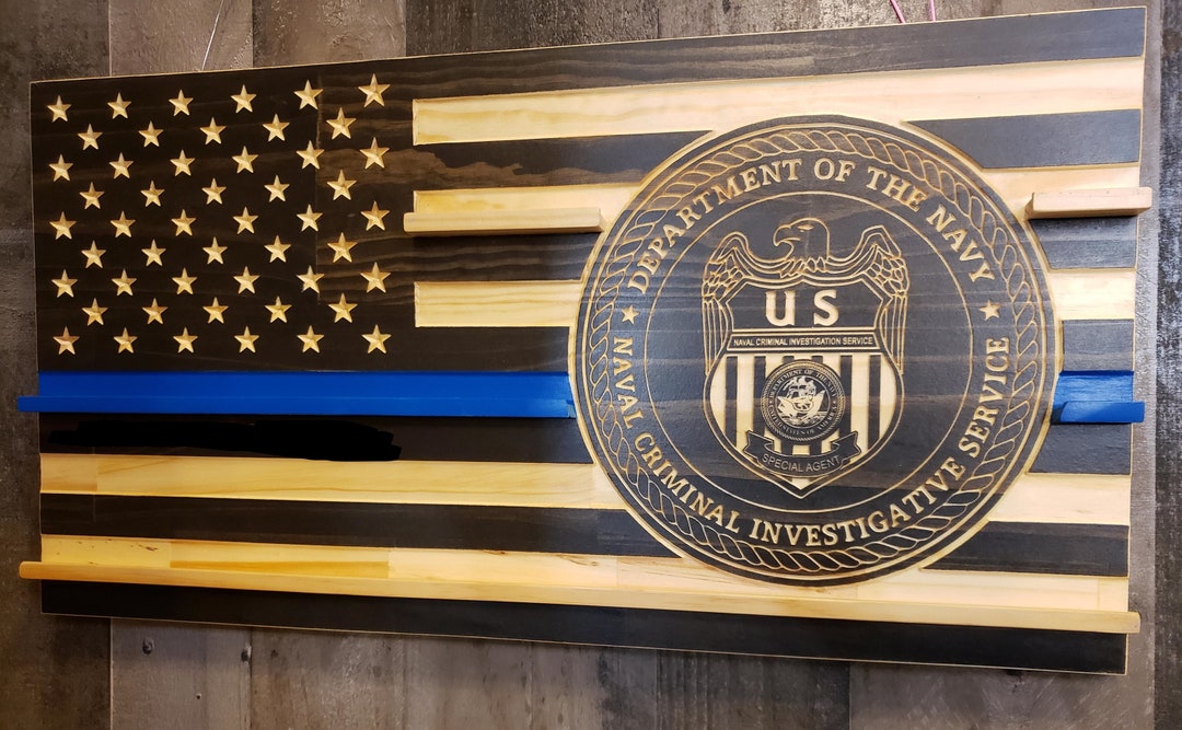 NCIS Rustic Subdued American Flag. Naval Criminal Investigative Service ...