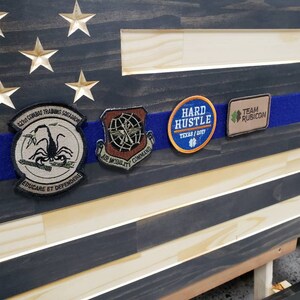 Patch Panel, Thin Blue Line American Flag. - Etsy