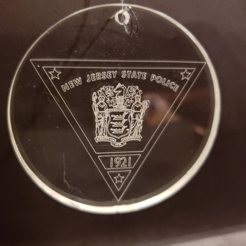 California Highway Patrol Acrylic Christmas Ornament. CHP - Etsy