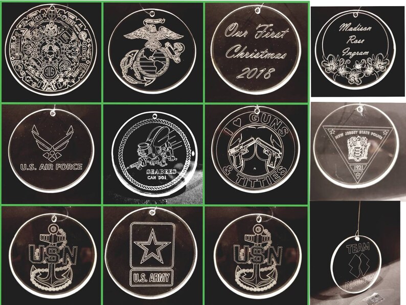 California Highway Patrol Acrylic Christmas Ornament. CHP - Etsy