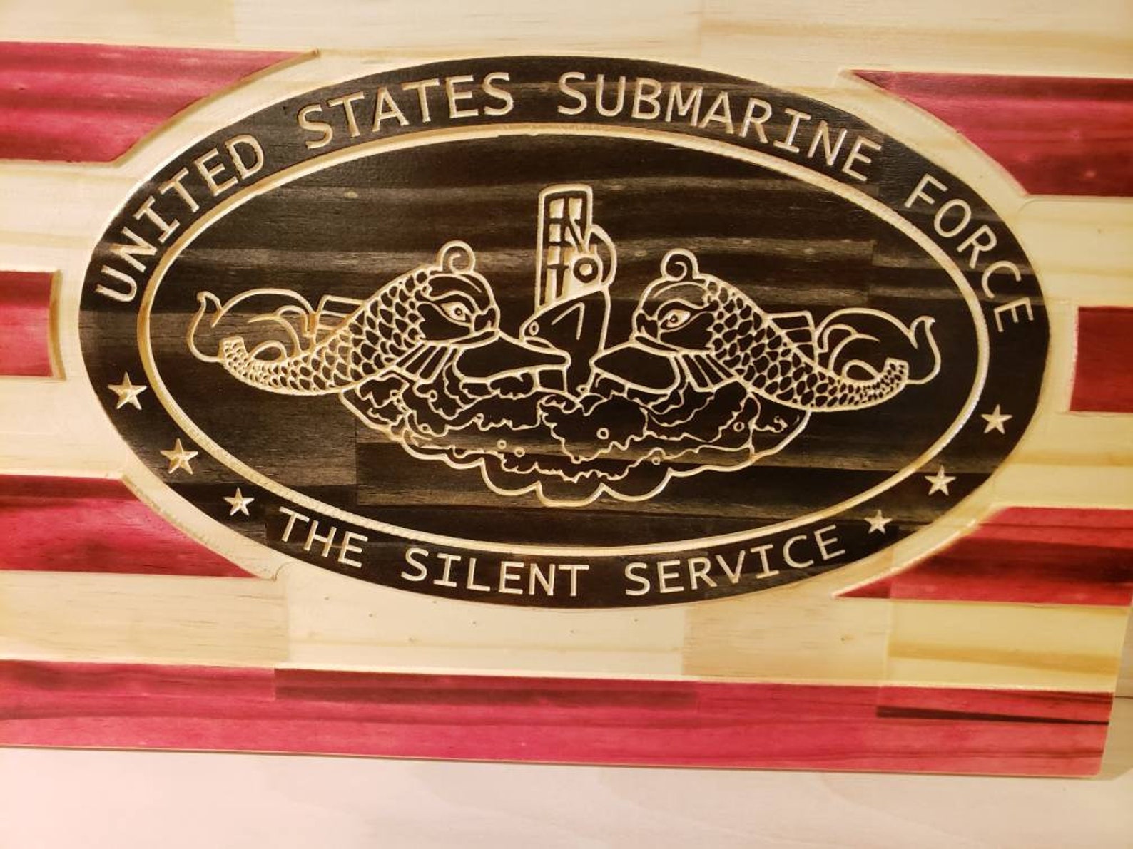 US Navy Submariner American Rustic Flag - Etsy