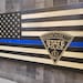 Massachusetts State Police Thin Blue Line Rustic American Flag - Etsy