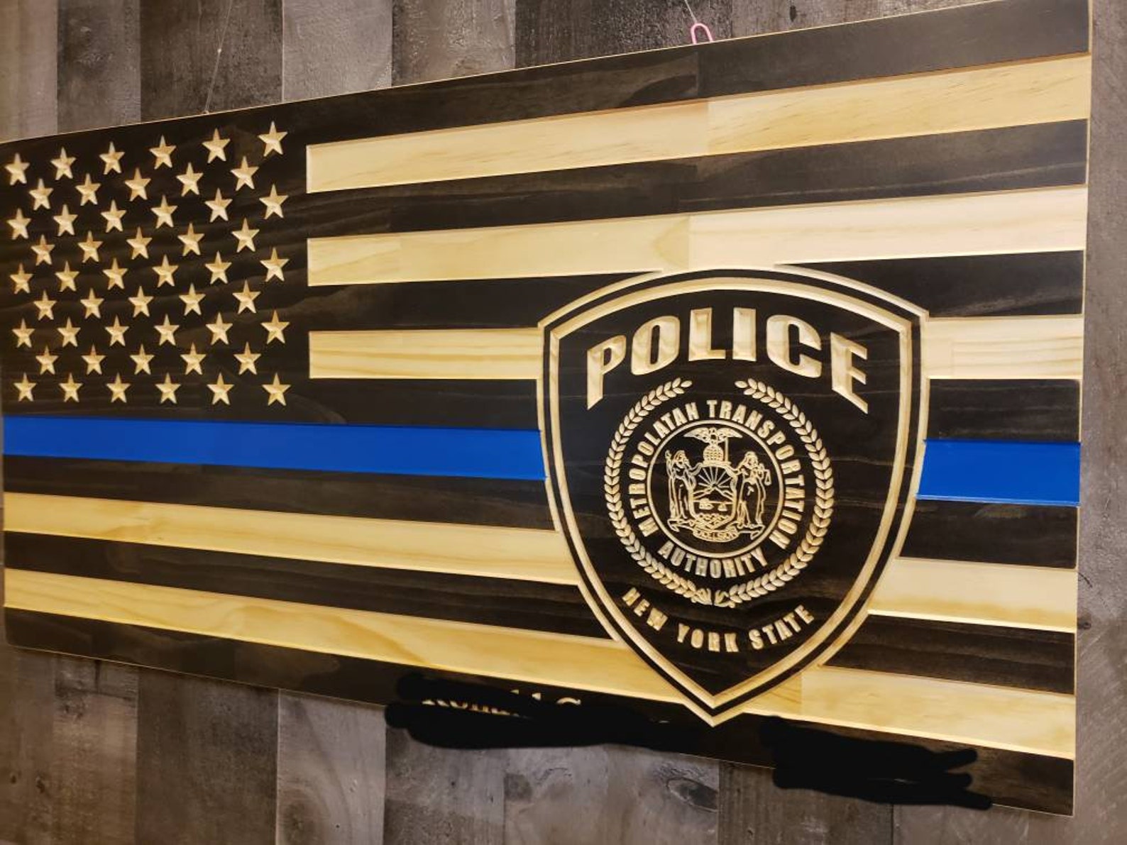 MTA Metropolitan Transportation Authority Police Thin Blue - Etsy