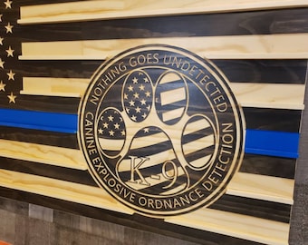 Thin Blue Line American Flag, K9 Thin Blue Line, Blue Line, Leo, Police ...