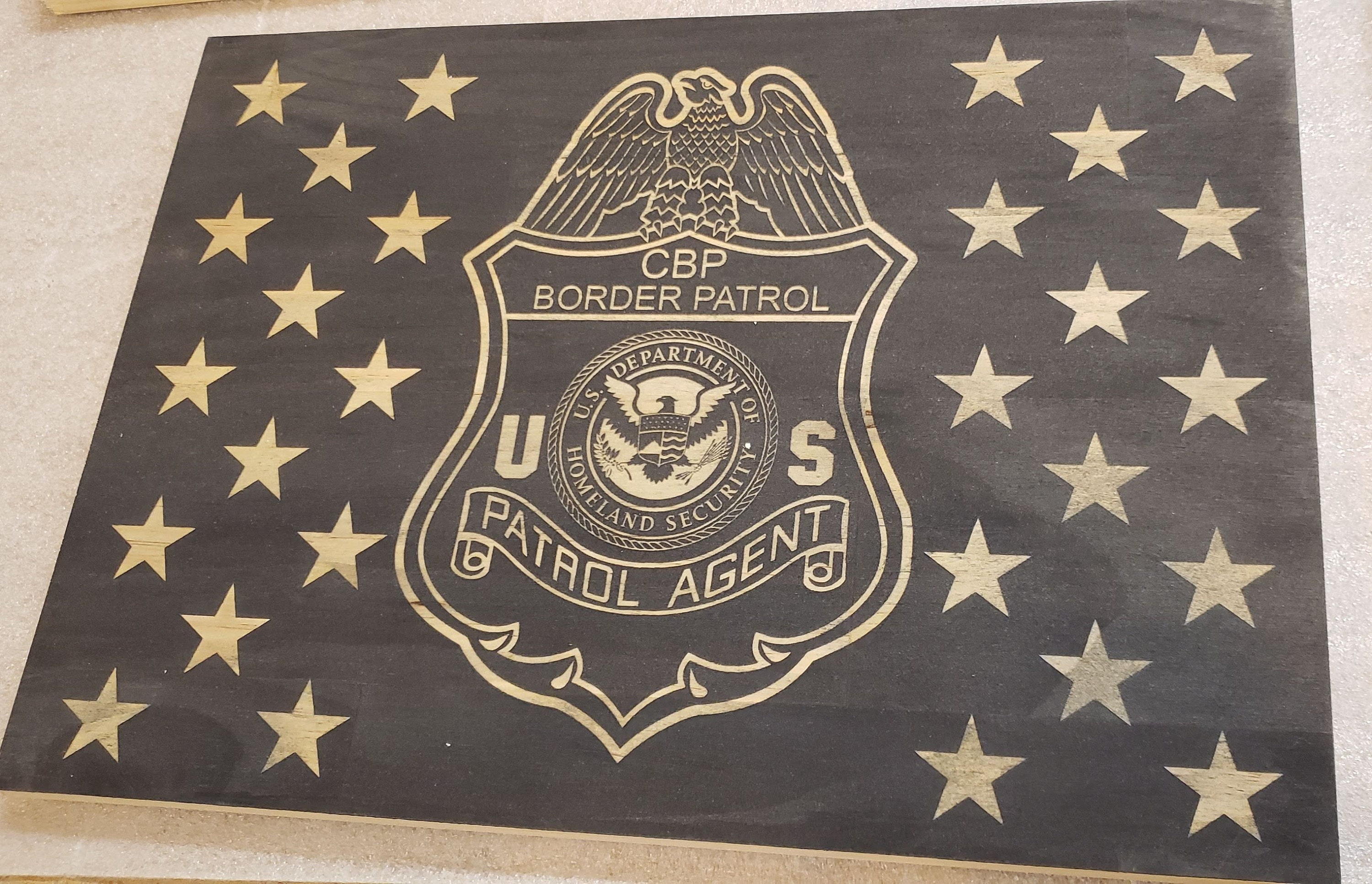 Custom Flag Unions. Laser Engraved Wood American Flag Union - Etsy