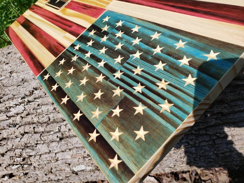 US Army Rustic Flag | Etsy