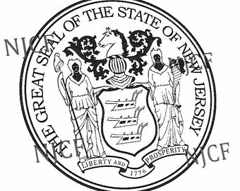 New Jersey State Police Svg Badge Logo Monogram Emblem Editable Blank ...