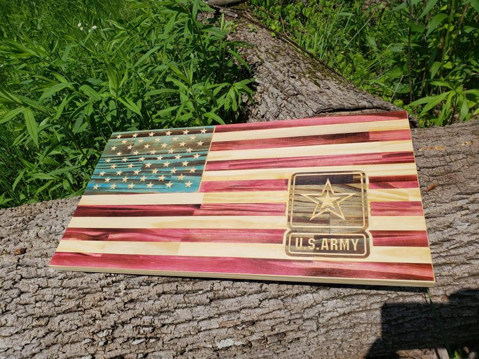 US Army Rustic Flag - Etsy