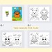 Alien Coloring Pages for Kids: Space-themed Activity (digital Download ...