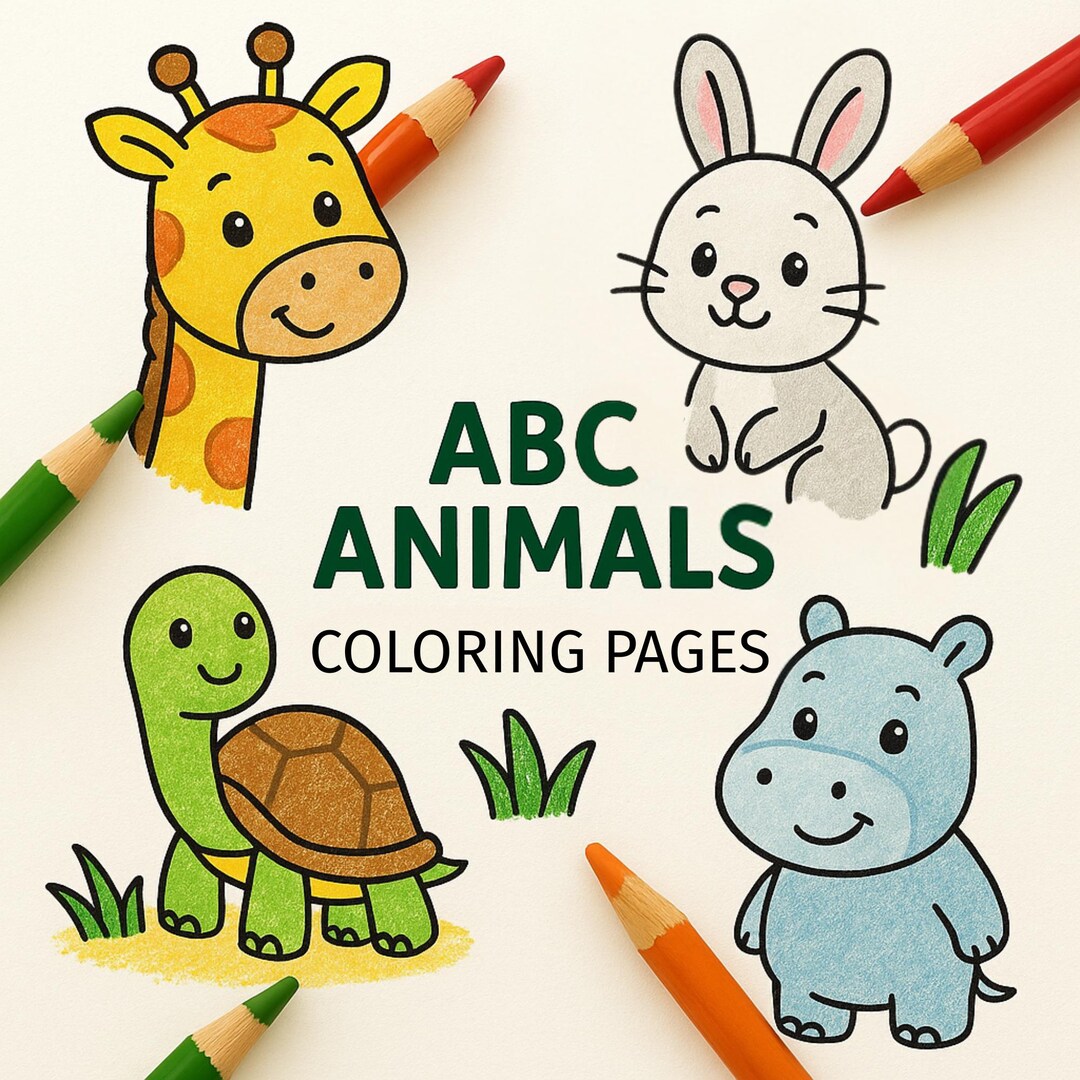 ABC Animal Coloring Pages. Educational Printable to Keep Kids Busy | A4 ...