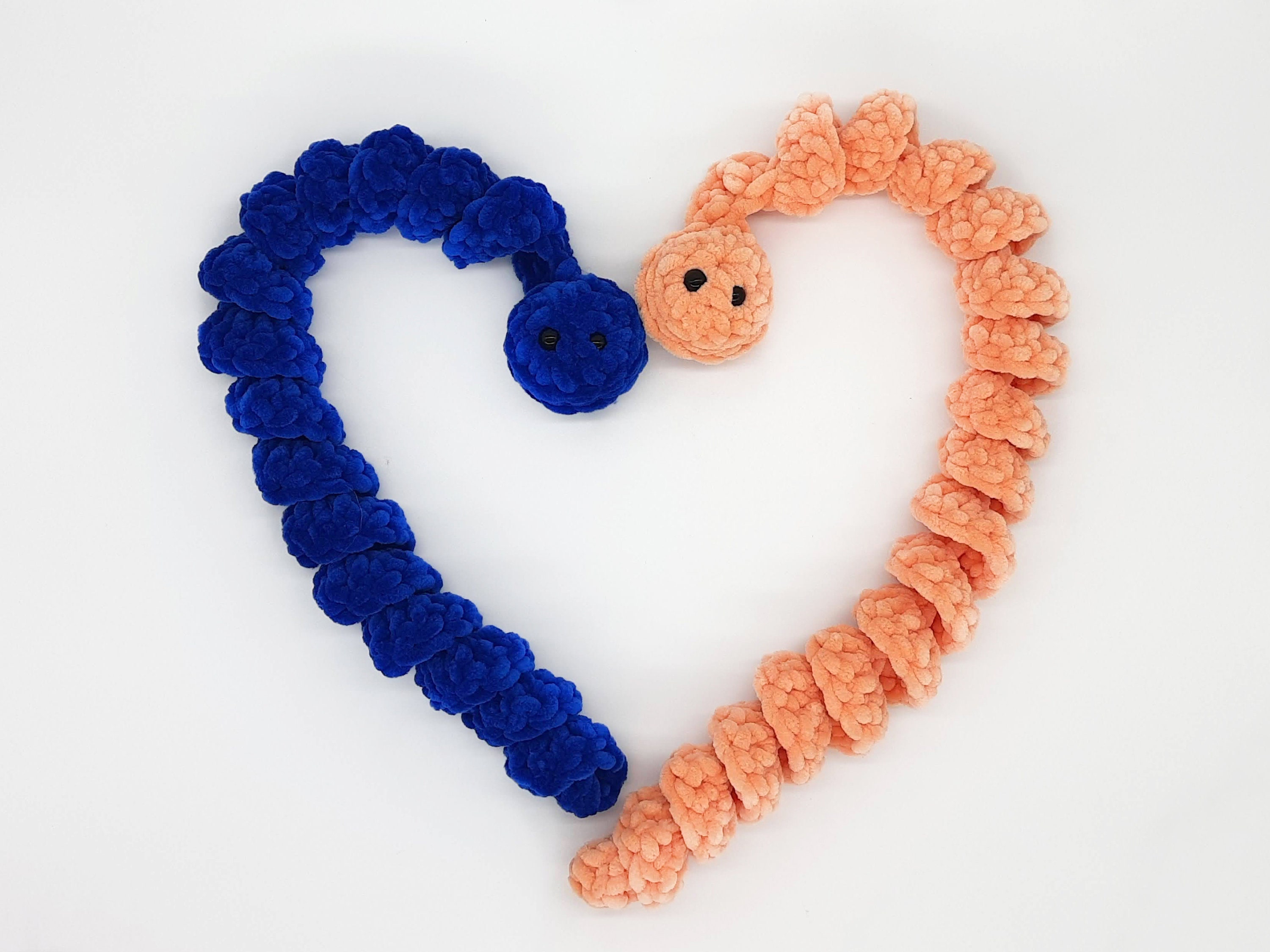 Large Worry Worm Pet With Safe Eyes Plush Anxiety Relief Toy - Etsy