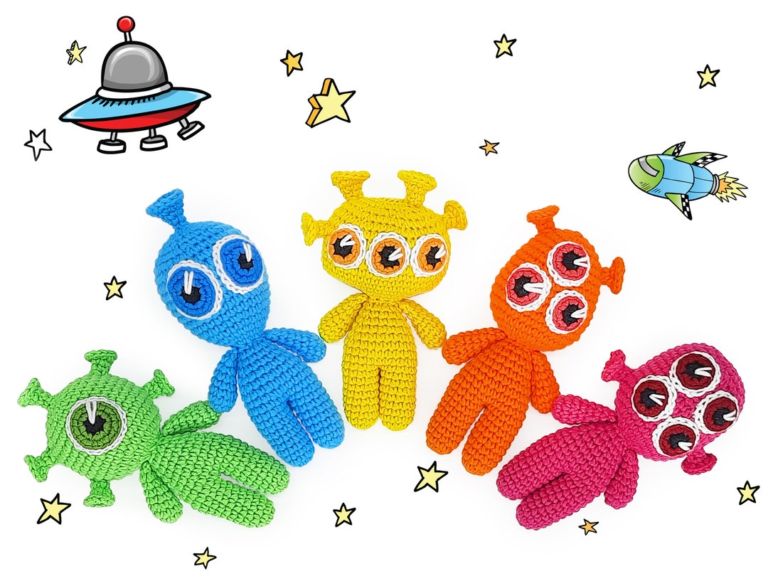 Aliens Stuffed Toys Little Space Nursery Decor - Etsy