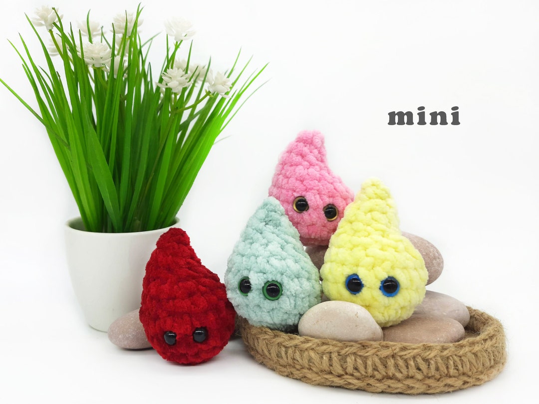Mini Worry Pet Drop Anxiety Toy Plush Stress Relief Ball Pleasant to ...